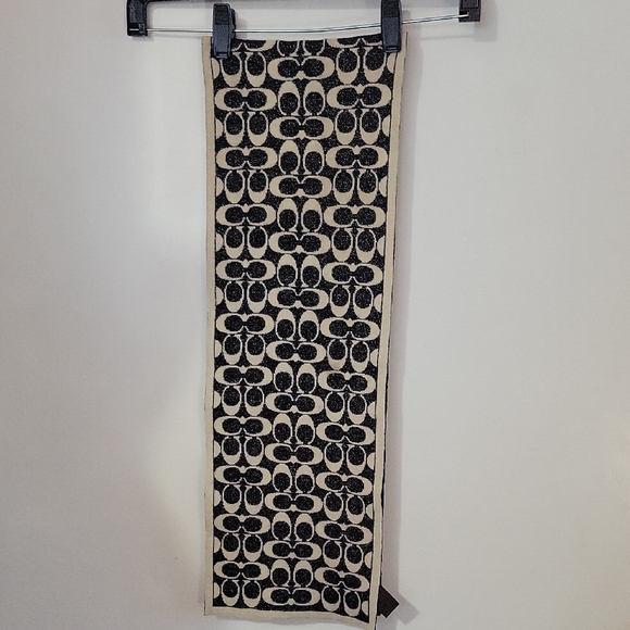 Coach | Skirts | Coach Signature Monogram Knit Scarf | Poshmark